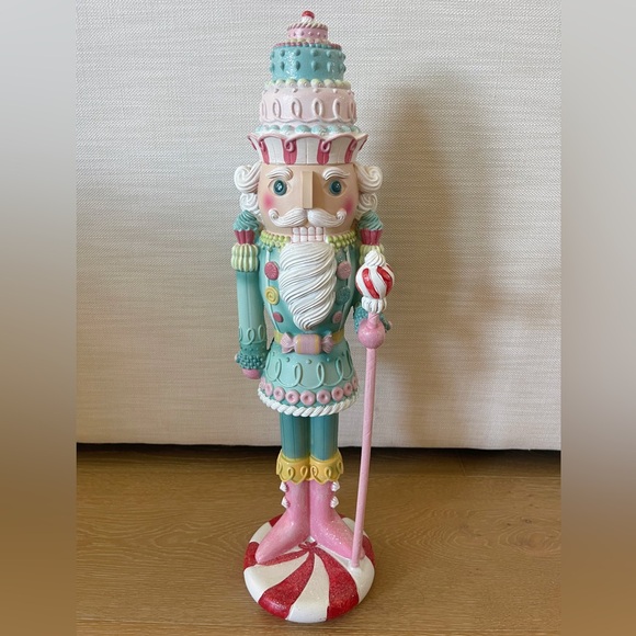 Holiday | 22 Pastel Peppermint Resin Nutcracker | Poshmark